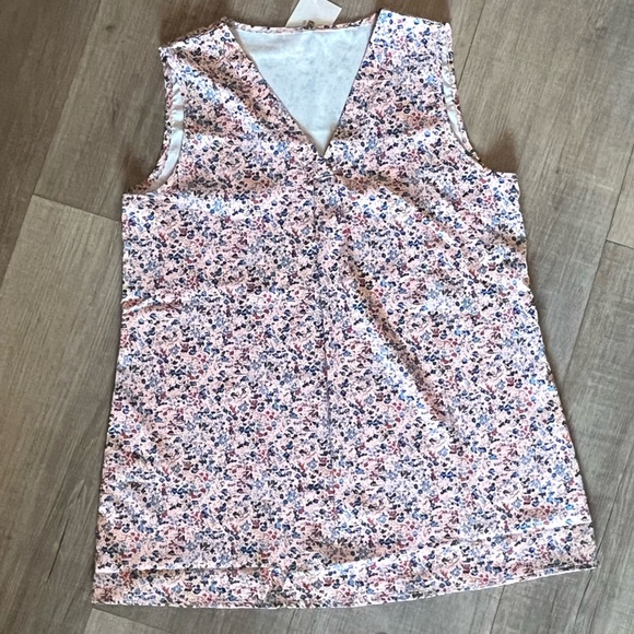 Tops | Light Pink Floral Tank | Poshmark